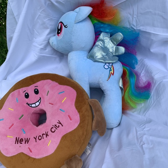 Build-A-Bear | Toys | Buildabear Rainbow Dash Donut Plush | Poshmark
